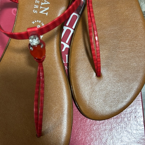 Italian Shoemakers | Shoes | Womens Italian Shoemakers Red Thong ...